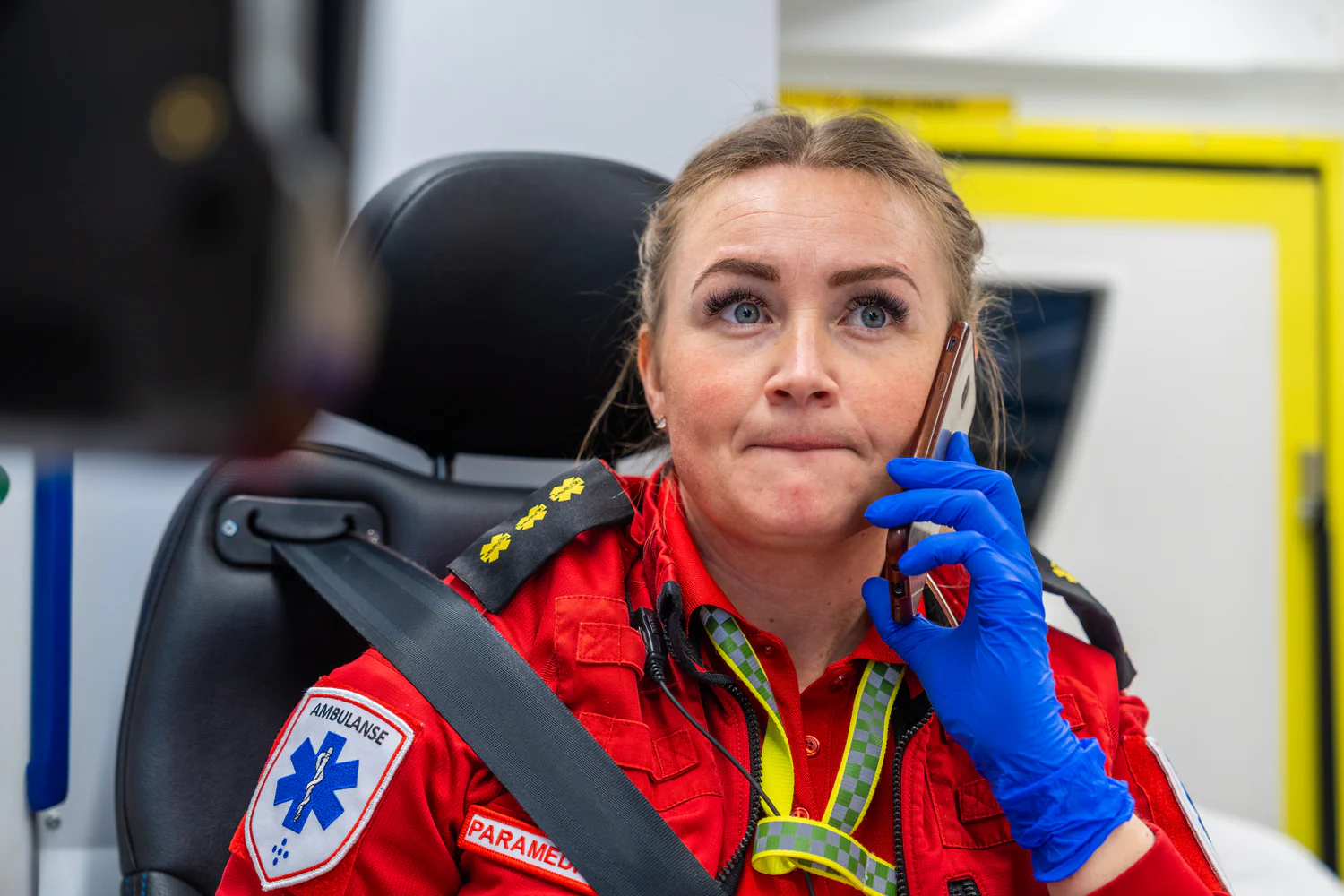 Hun er på jobb mens andre har tatt juleferie